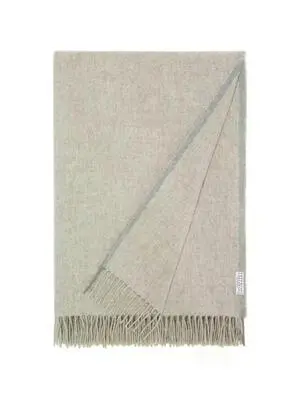 Brunello Cucinelli Selvedge Fringe Cashmere Soft Furnishing - Neutrals