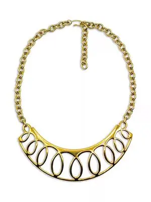 JENNIFER GIBSON JEWELLERY 1980s Loop Panel Necklace