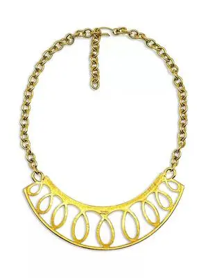 JENNIFER GIBSON JEWELLERY 1980s Loop Panel Necklace