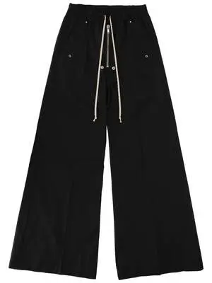 Rick Owens Wide Leg Bela Pants - Black
