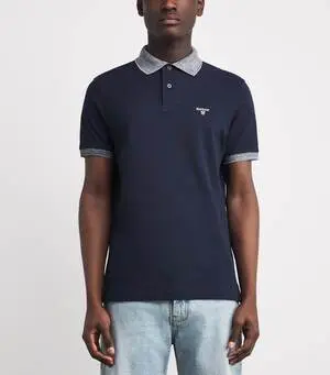 Barbour Cotton Marlton Polo Shirt - Navy