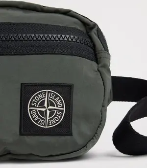 Stone Island Logo Patch Belt Bag - Green
