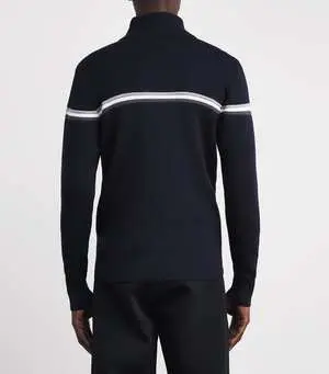 Fusalp Merino Wool Quarter-zip Sweater