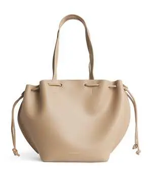 Claudie Pierlot Leather Alban Tote Bag - White