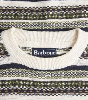 Barbour Cotton Fair Isle Sweater - White