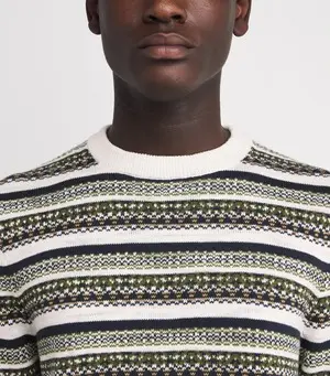 Barbour Cotton Fair Isle Sweater - White