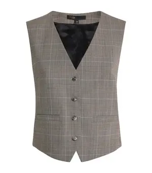Maje Checked Vests For Women