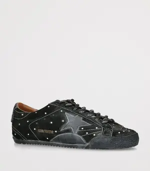 GOLDEN GOOSE True Star Suede Sneakers - Black