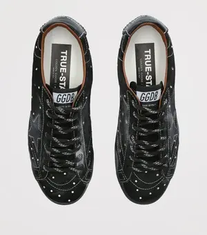 GOLDEN GOOSE True Star Suede Sneakers - Black