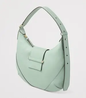 JIMMY CHOO Small Bar Leather Shoulder Bag