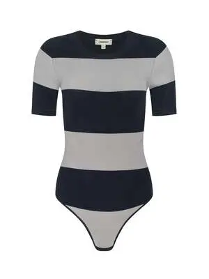 L'Agence Rosemond Striped Bodysuit