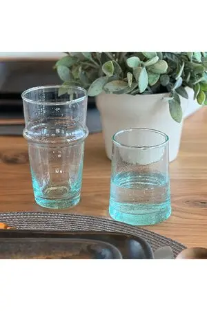 VERVE CULTURE Moroccan Beldi Glassware Set Of 6
