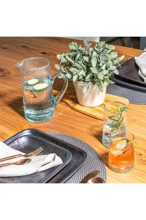 VERVE CULTURE Moroccan Cone Jug - Clear