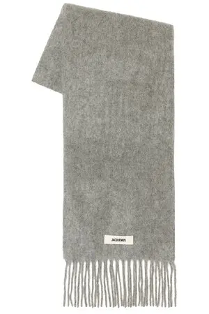 Jacquemus Large Echarpe Carro Grey