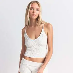 SKIMS Sweater Knits Cable Knit Cami - Ivory