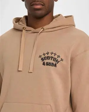 Scotch & Soda Cross-stitch Logo Cotton Hoodie
