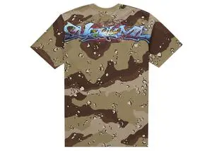 Supreme Tag Tee Shirt - Chocolate Chip Camo
