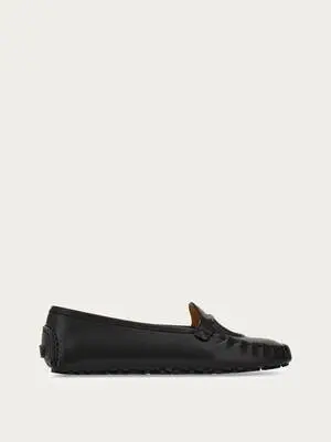 FERRAGAMO Gancini Detail Driver - Black