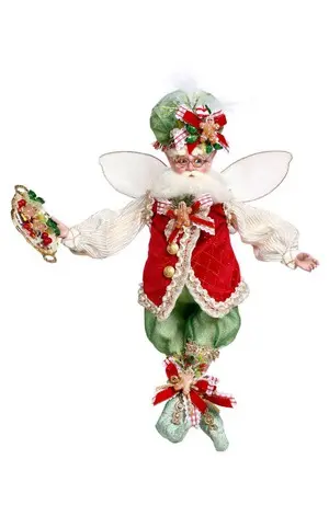 MARK ROBERTS Gingerbread House Fairy - Bright Red