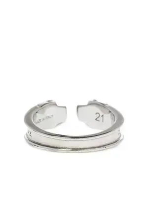Alexander McQueen Skull Band Ring - Silver