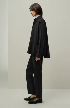 Lilysilk Silk-wool Oversized Shirt
