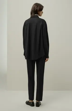 Lilysilk Silk-wool Oversized Shirt