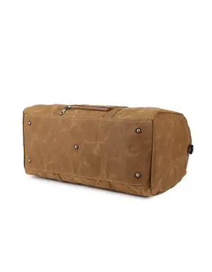 TSD BRAND Hillside Tough Weather Ready Duffel - Camel