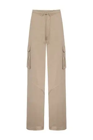 PCFG Cargo Pants With Flap Pockets - Beige