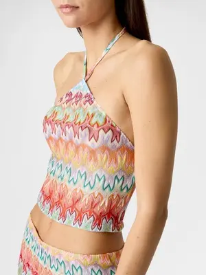 Missoni Viscose Halter Top - Multicoloured 2