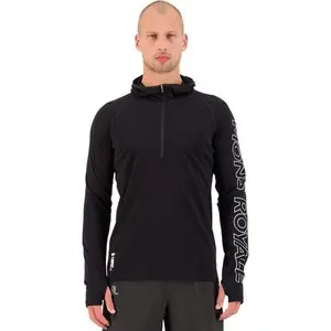 MONS ROYALE Temple Tech Hooded Zip Top - Black Ii