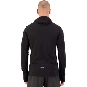 MONS ROYALE Temple Tech Hooded Zip Top - Black Ii