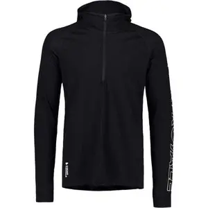 MONS ROYALE Temple Tech Hooded Zip Top - Black Ii