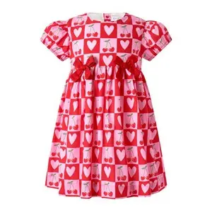 RACHEL RILEY Cherry Heart Bow Dress