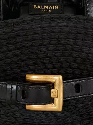 Balmain Mini Belt Tote Bag - Black
