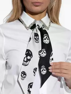 Alexander McQueen Skull-print Scarf - Black