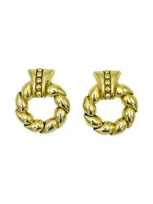 JENNIFER GIBSON JEWELLERY 1980s Door Knocker Clip-On Earrings