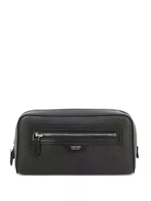 TOM FORD Zip-fastening Wash Bag With Logo Detail - Black