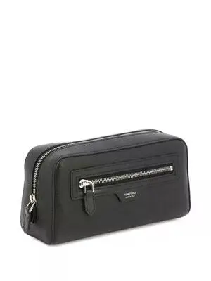 TOM FORD Zip-fastening Wash Bag With Logo Detail - Black