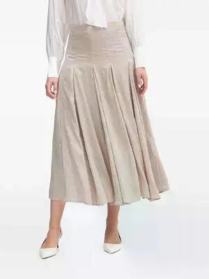 HOSS INTROPIA Textured Pleated Midi Skirt