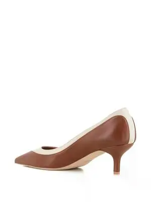 MALONE SOULIERS Pointed-toe Two-tone Pumps