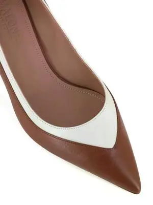 MALONE SOULIERS Pointed-toe Two-tone Pumps