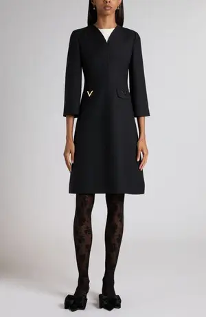 Valentino Garavani 3/4 Sleeve Day Dresses