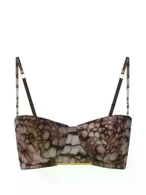 Elisabetta Franchi Alligator-patterned Bra