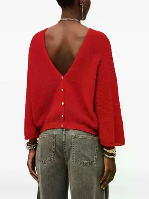 Ba&sh Isaac Buttoned Cardigan - Red