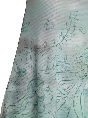 AMIR SLAMA Graphic-print Maxi Skirt