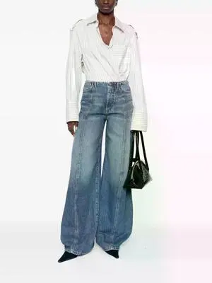 Sportmax Dora Wide Leg Jeans - Blue