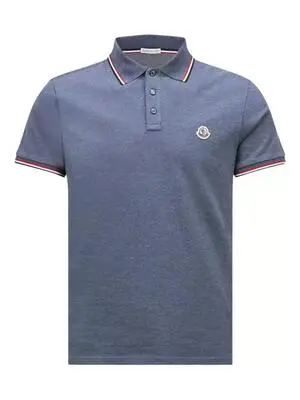 Moncler Logo Striped-trims Polo Shirt