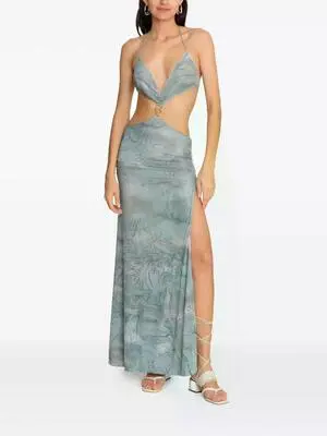 AMIR SLAMA X Jade Picon Cut-out Maxi Dress