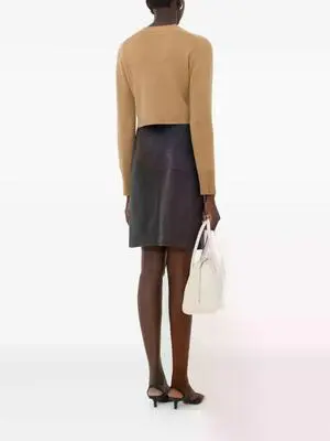 Loulou De Saison Zephir Lds Ribbed Cardigan - Brown