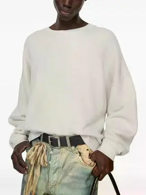 Acne Studios Rubber Logo Fleece Sweatshirt